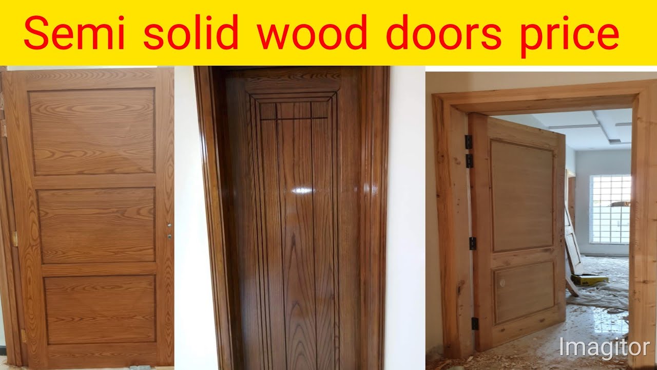 Semi solid wood doors in Pakistan / semi solid door price - YouTube