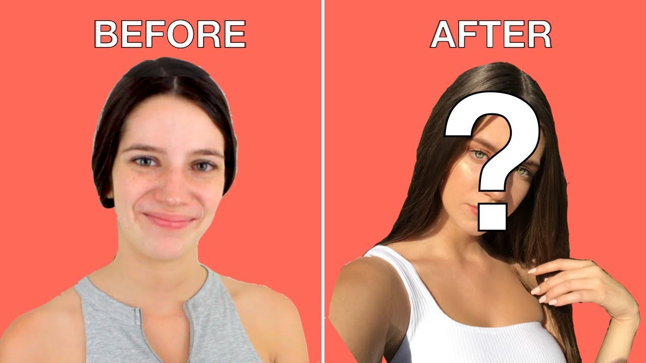 my ugly to maybe kinda cute transformation in 24 hours - YouTube