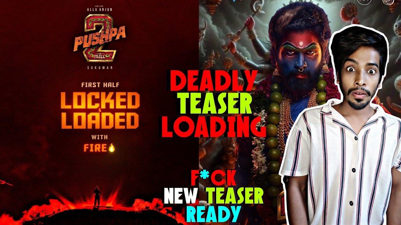 Pushpa 2 Official Teaser Loading🥵 - New Poster Reaction | Pushpa Item ...