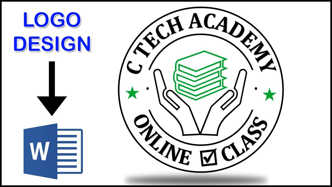 how to make school logo in computer - YouTube