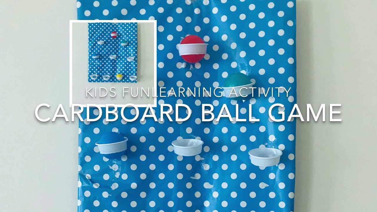 Cardboard Ball Game | DIY GAME | Carton Cup Ball | Fun Food and Arts ...
