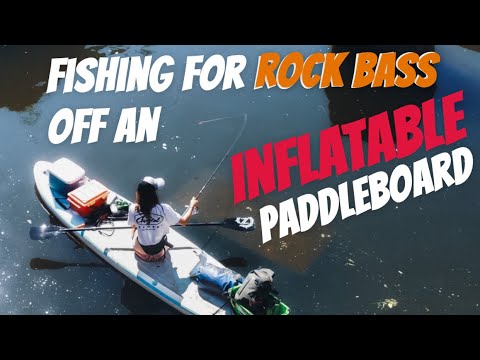 Rock Bass Fishing off Paddleboard in Pinawa Manitoba - YouTube