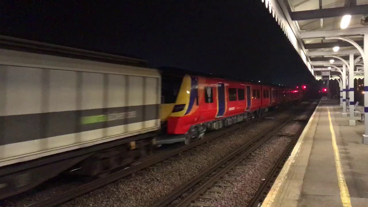 6X87 47848 + 47812 with 707009 + 707010 Dollands Moor - Clapham Yard ...