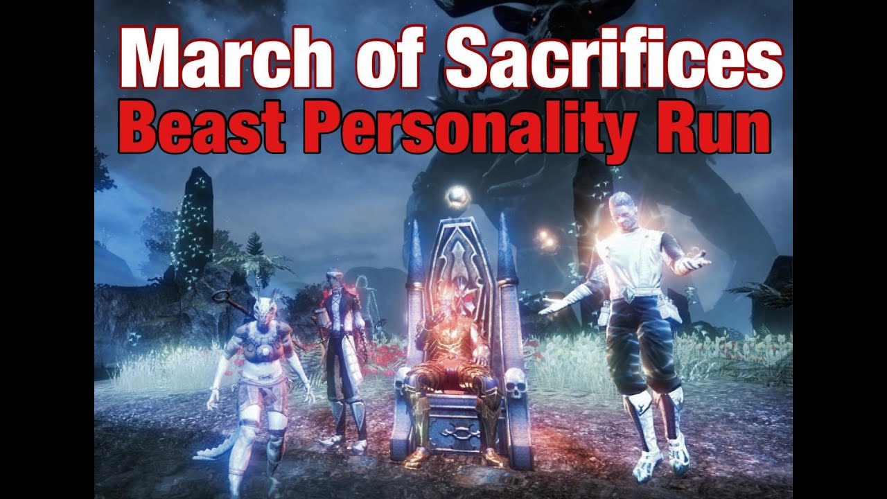 ESO March of Sacrifice Achievement Run (Beast Personality) - YouTube