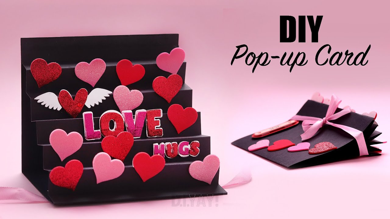 Valentine Pop Up Card | Valentines Day Gift Ideas | 3D Pop-Up Card ...