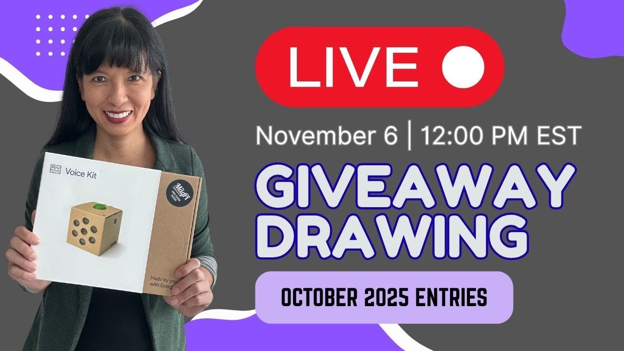 Google AIY Voice Kit v1 Live Giveaway for October Entries - YouTube