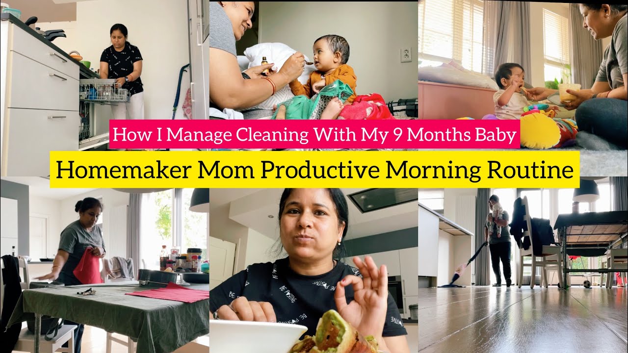 INDIAN MOM BUSY MORNING ROUTINE WITH BABY! Homemaker Mommies life is ...
