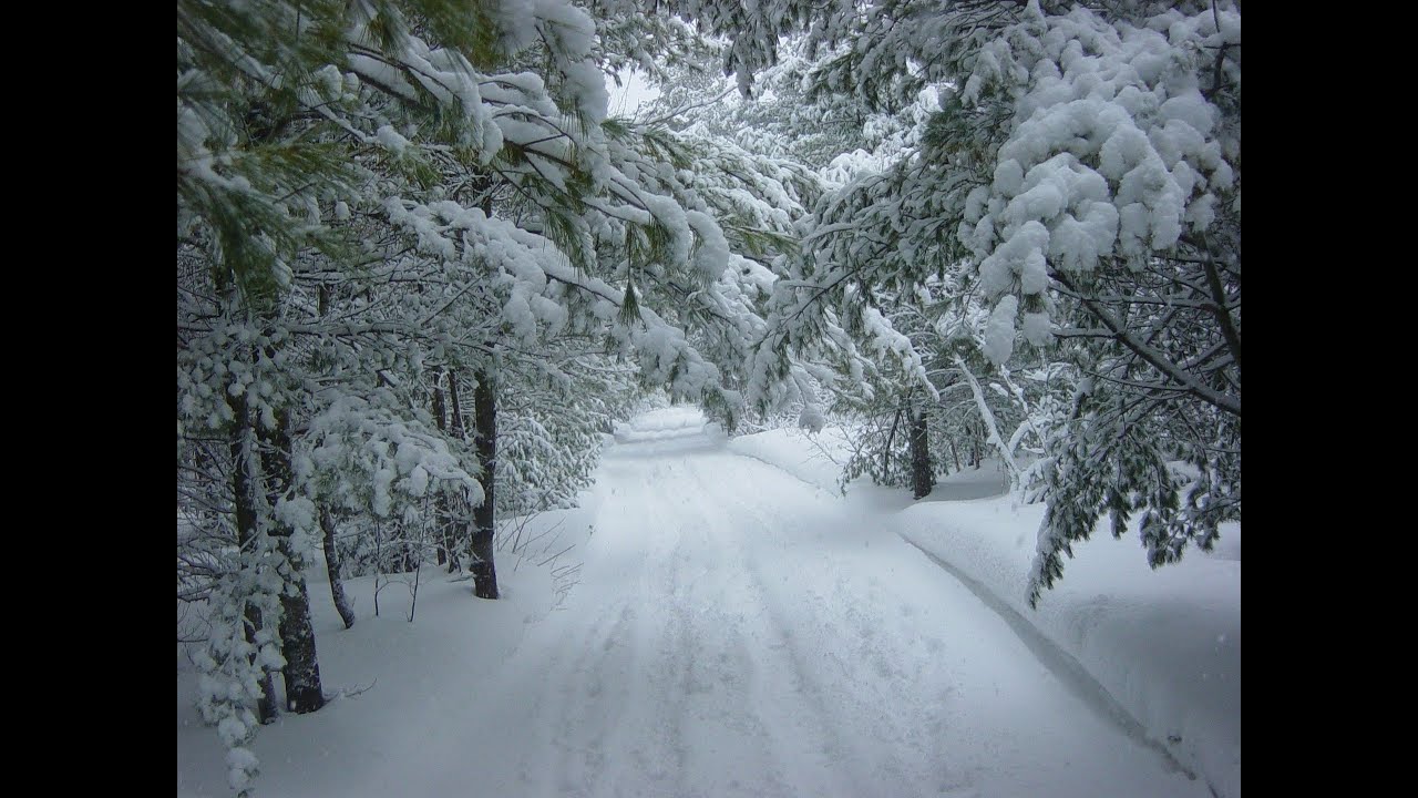 Sounds of a blizzard outside - YouTube