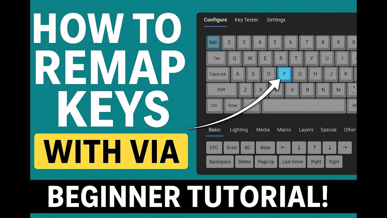 How to Use VIA to Remap Keys on Your Keyboard -Remap Basic Keys (Beginner-Friendly Guide!) - YouTube