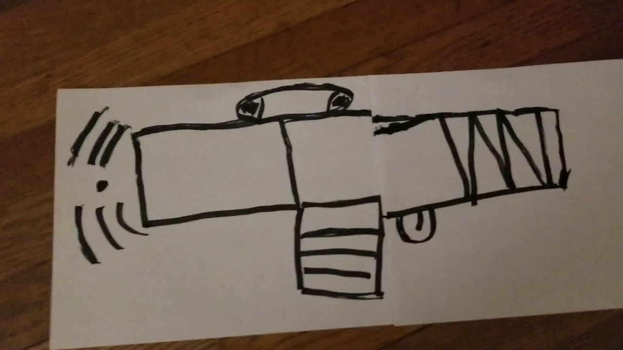 How to draw a sniper - YouTube