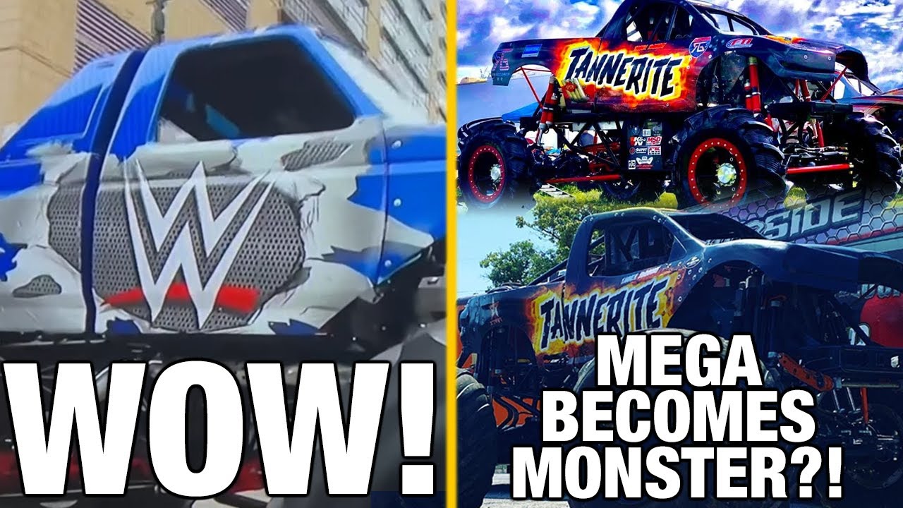 WWE Monster Truck at Summerslam?! Mega Truck Runs as Monster Truck ...