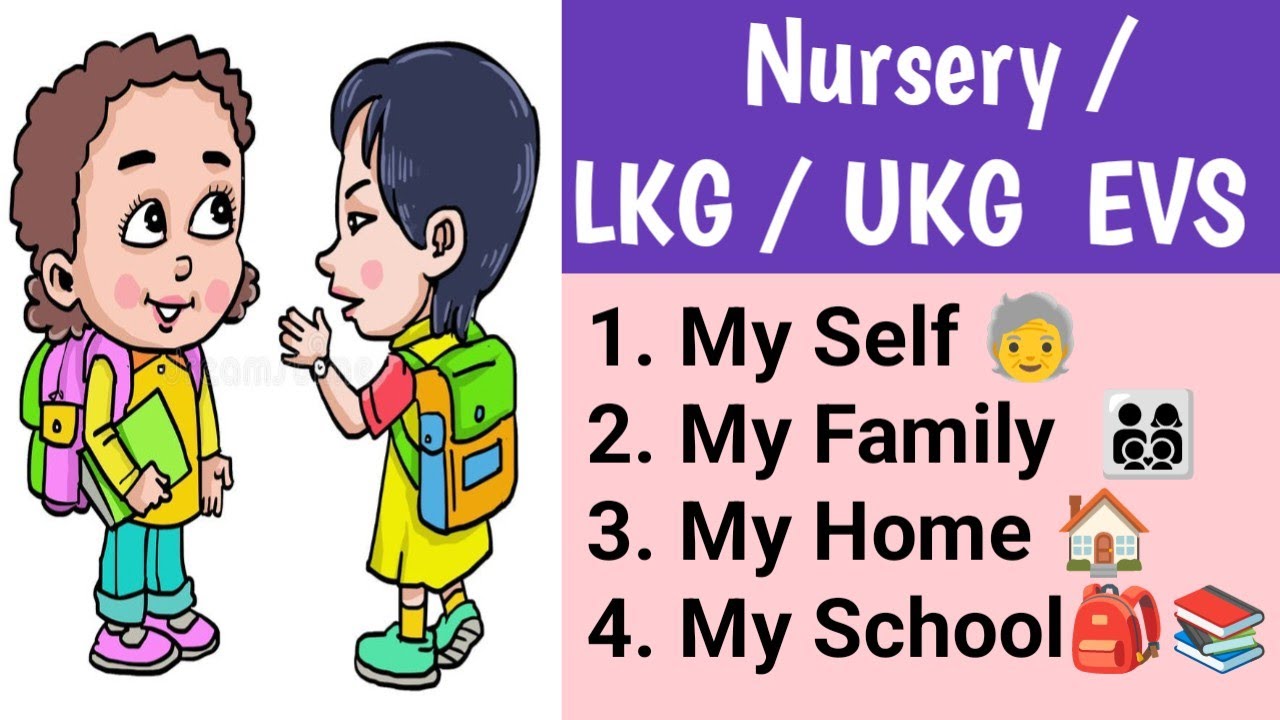 Class Nursery | LKG / UKG EVS | My Self / My Family / My Home / My ...
