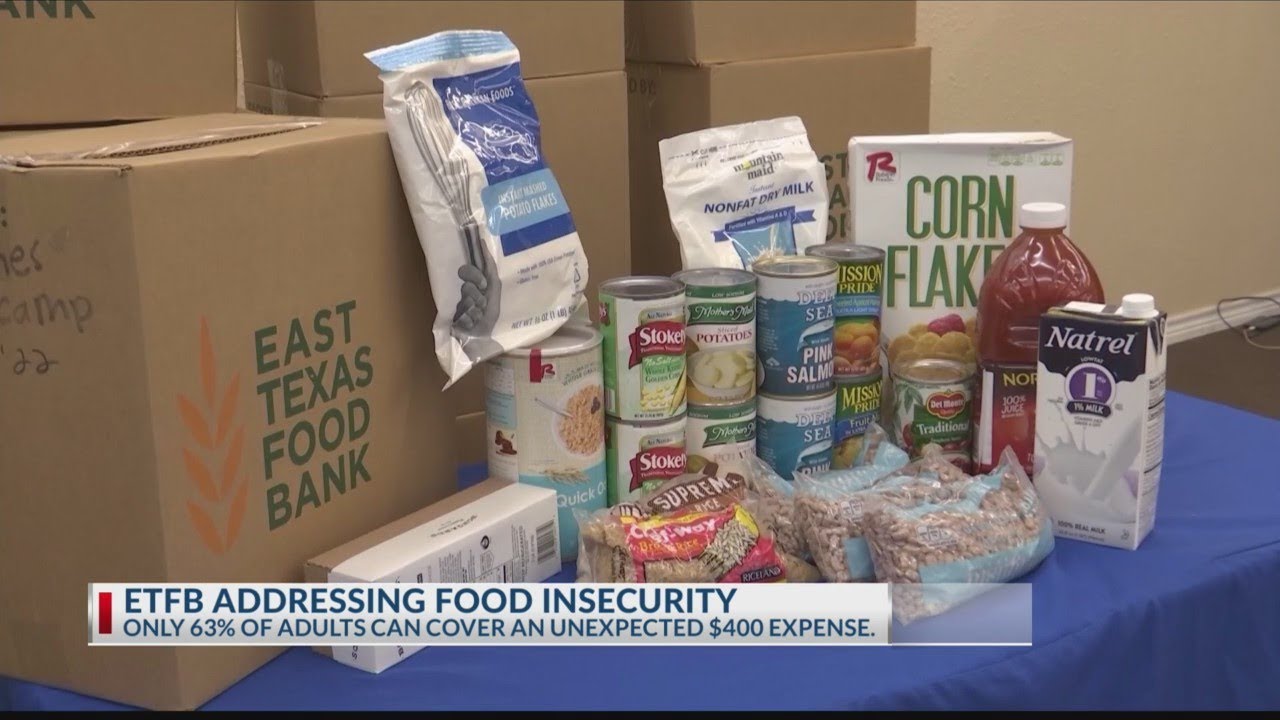 East Texas Food Bank addressing food insecurity in the area - YouTube