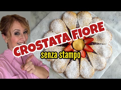 Crostata Fiore senza stampo 🌸 incredibile ma facilissima