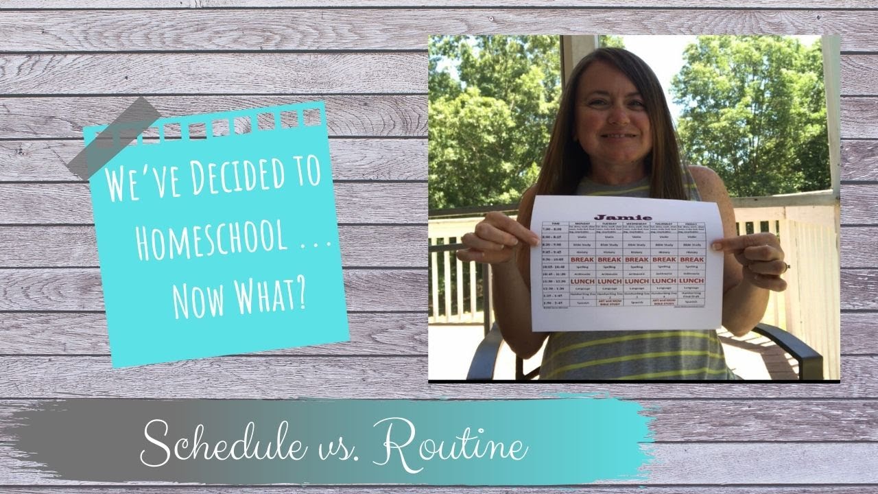 How to Homeschool | Homeschool Schedule | Schedule vs Routine - YouTube
