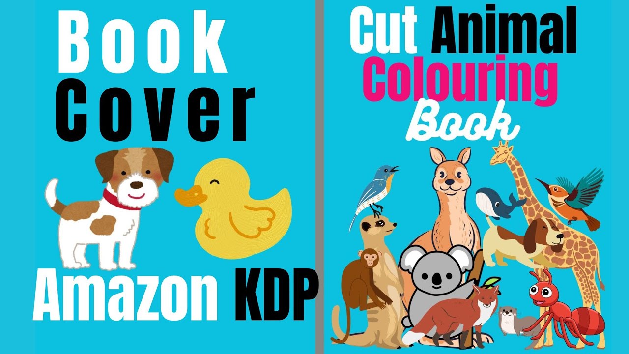 Animal Coloring Book Cover /Kids Book Cover /Amazon KGP Book Cover ...
