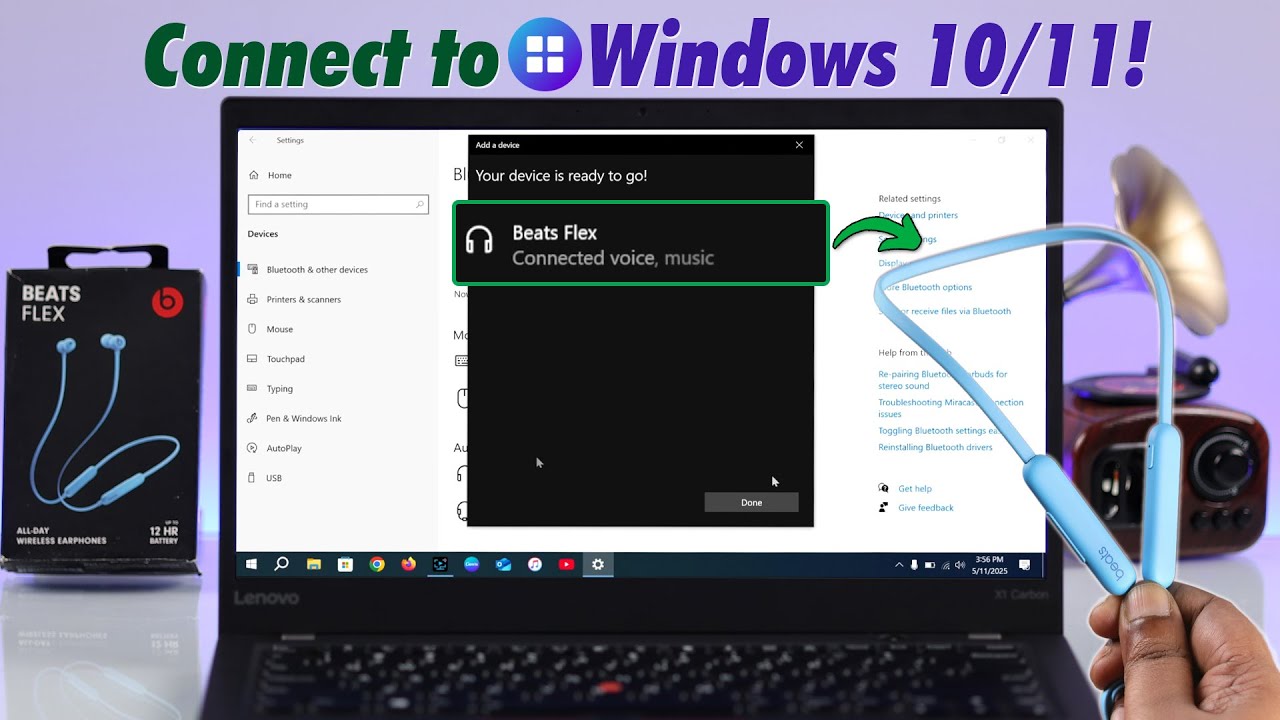 Connect Beats Flex with Windows Laptop! [How to Bluetooth Pairing] - YouTube