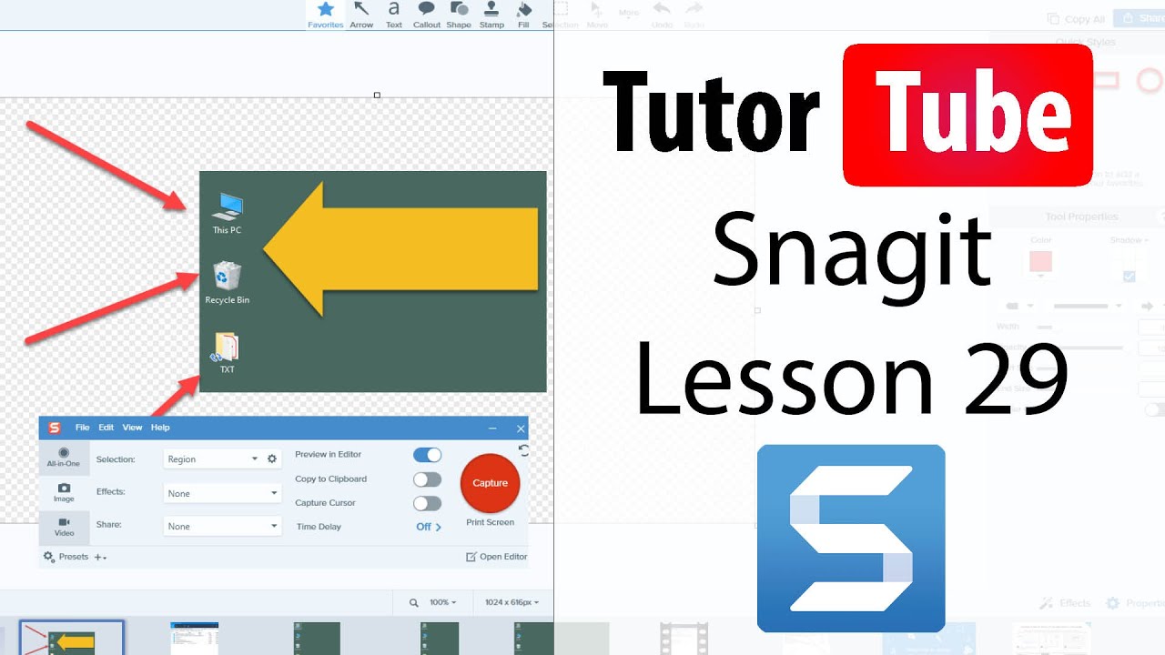 Snagit Tutorial - Lesson 29 - Color Replacement Effect - YouTube