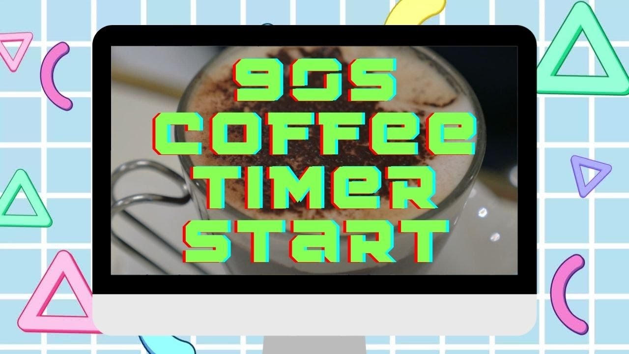 Retro 90s Coffee Timer: 30 Minutes X 5 (With Alarm Chimes) - YouTube