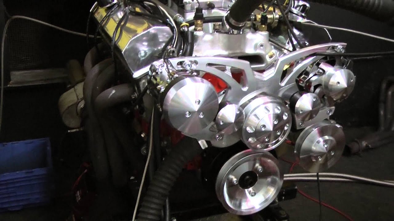 434SBC Race Engine With Edelbrock Pro-Flow 2 EFI - YouTube