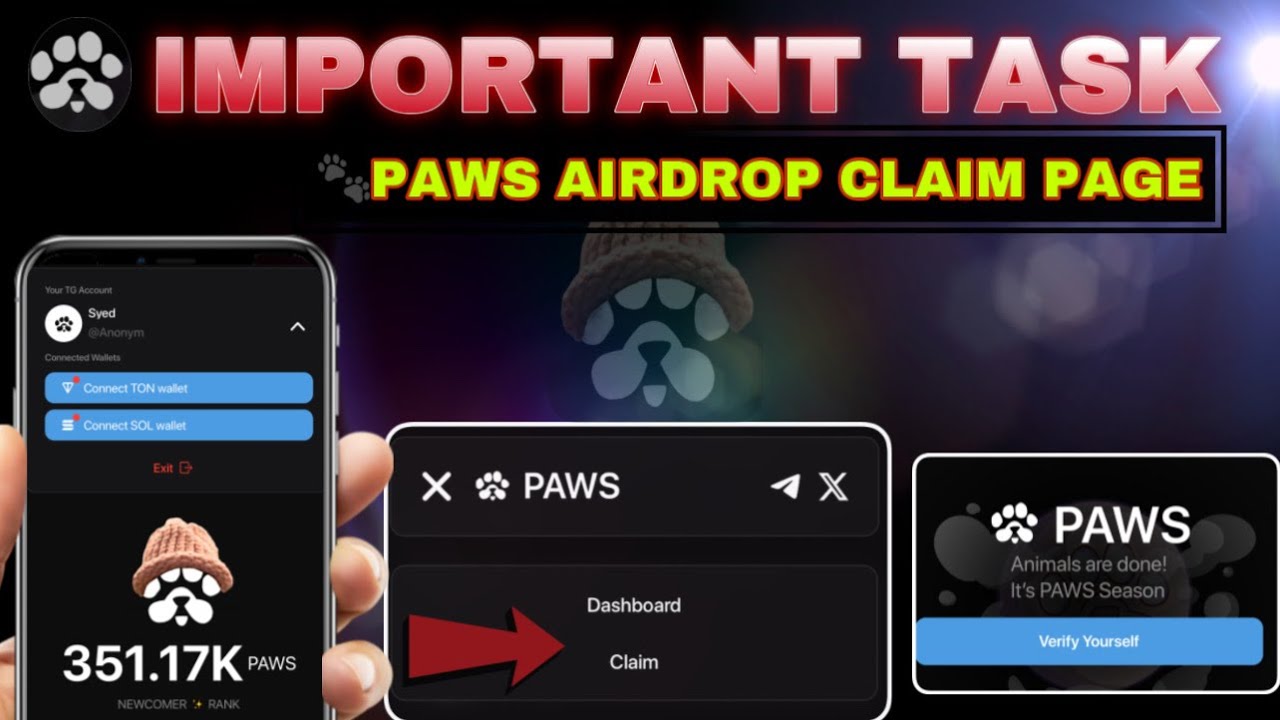 Paws New Update Today | Paws Verify Via PAWS Web |Paws Airdrop Claim Process |Paws Airdop ...
