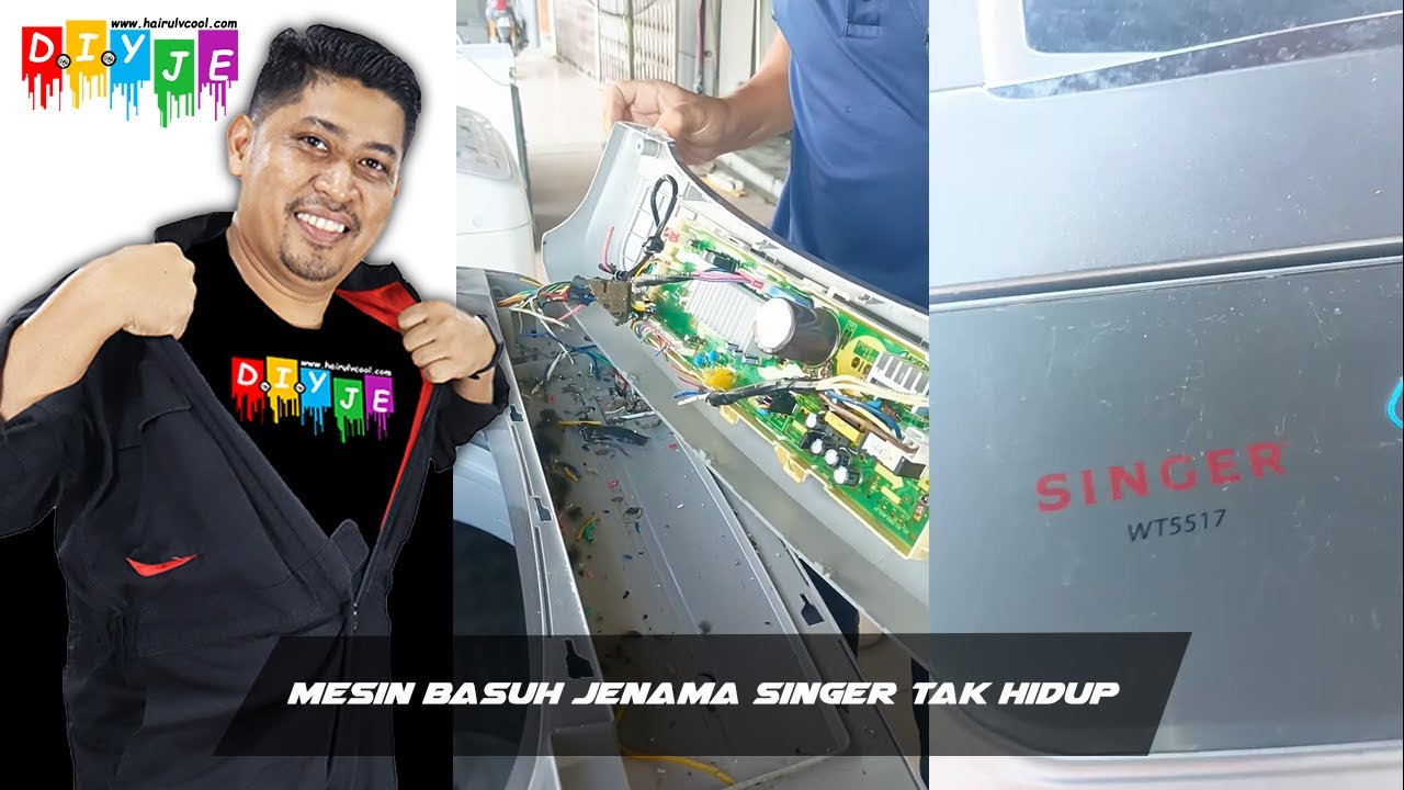 Mesin basuh jenama Singer tak hidup - YouTube