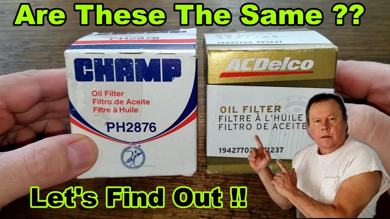 Champ PH2876 Oil Filter vs. ACDelco PF1237 Oil Filter Cut Open ...