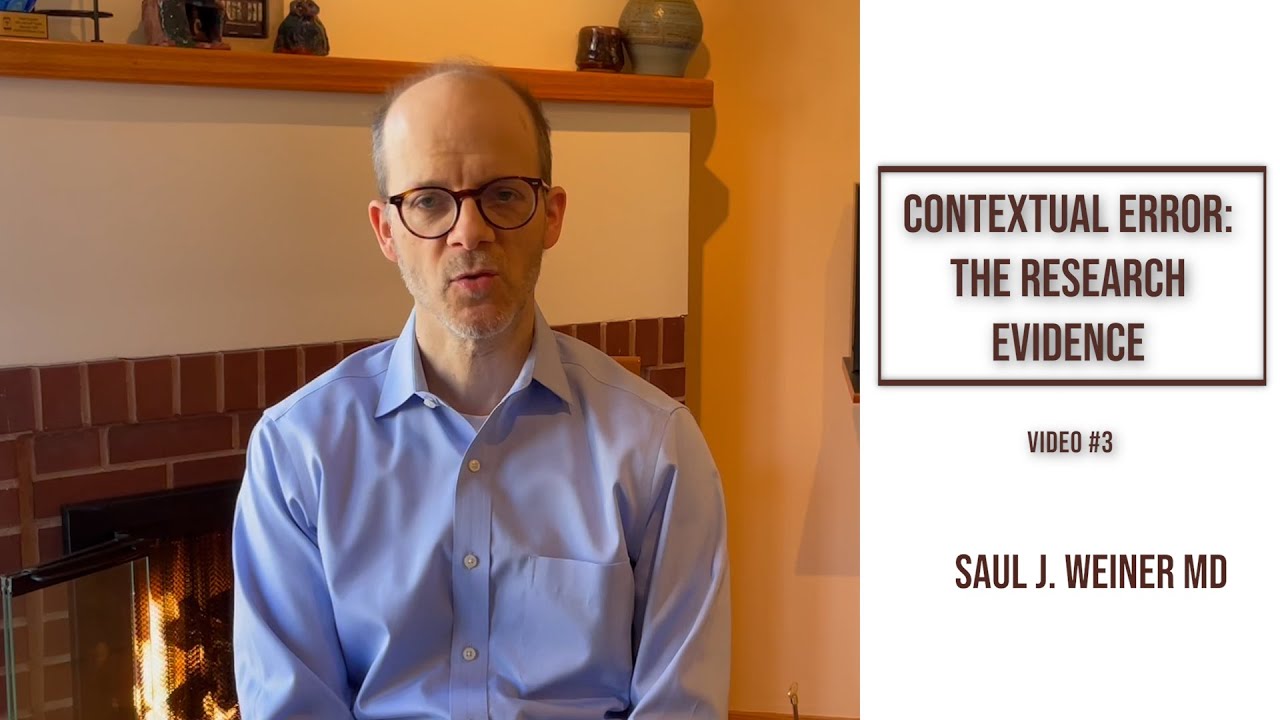 Contextual Error: The Research Evidence (video #3 in series) - YouTube