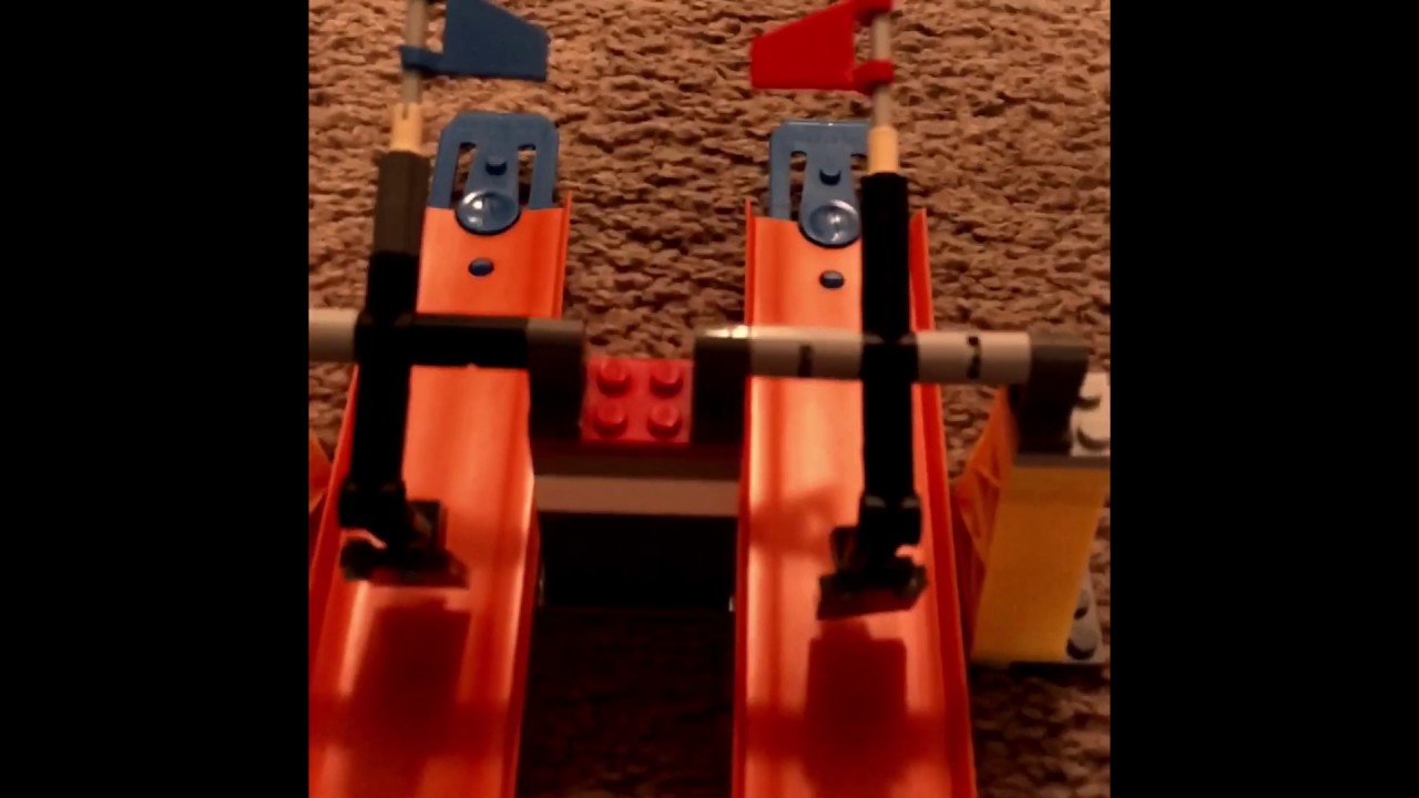 Hot Wheels Lego track - YouTube