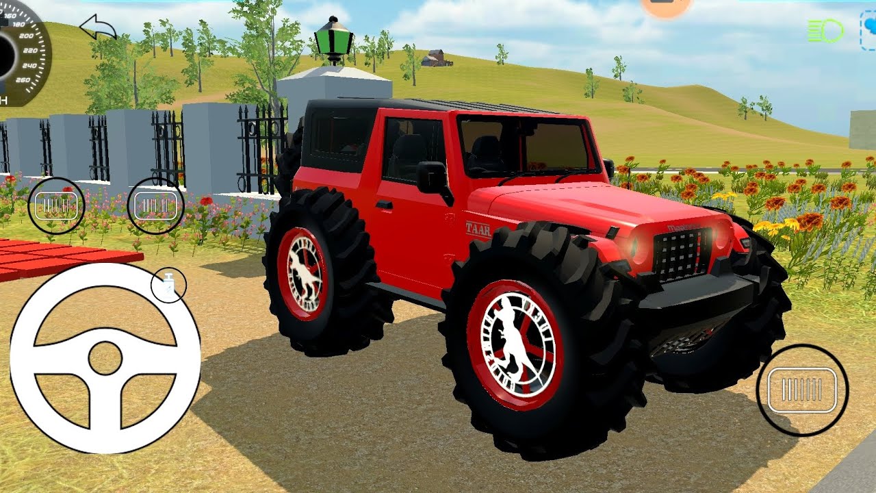 THAR CAR DRIVE AND STUNTS GAMEPLAY #trending #viralvideo #thar #truck # ...