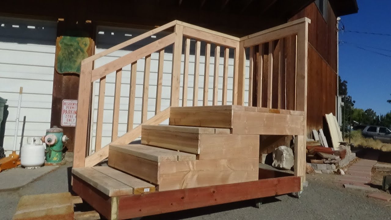 DIY Mobile Home Steps ''Sun Valley Style'' - YouTube