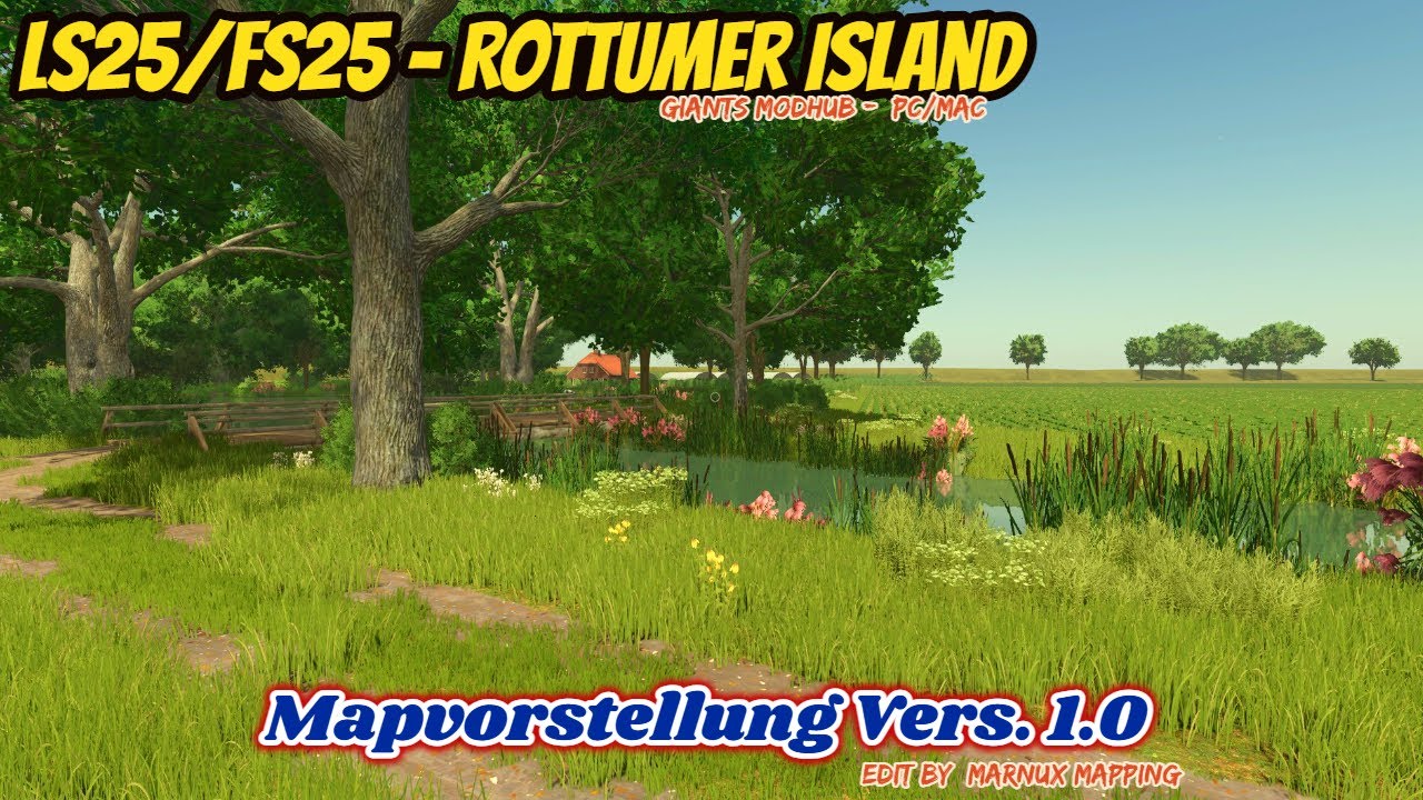 LS25/FS25 - Rottumer Island [ Vers. 1.0 ] Mapvorstellung - YouTube