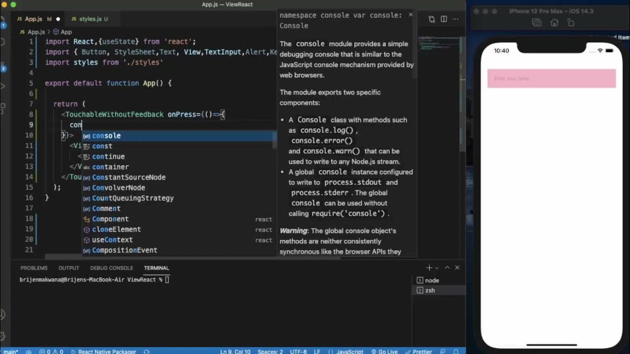 React Native Tutorial 16 - How to dismiss keyboard with react ...
