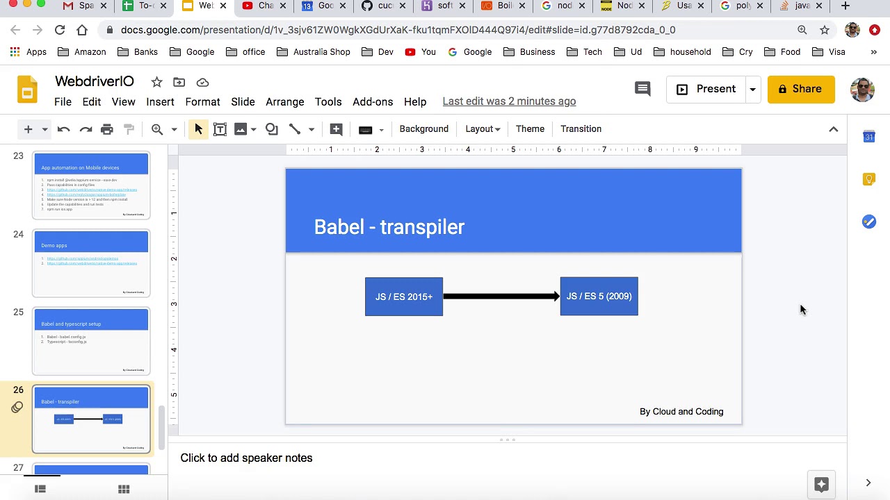 Babel Transpiler And Polyfill Youtube
