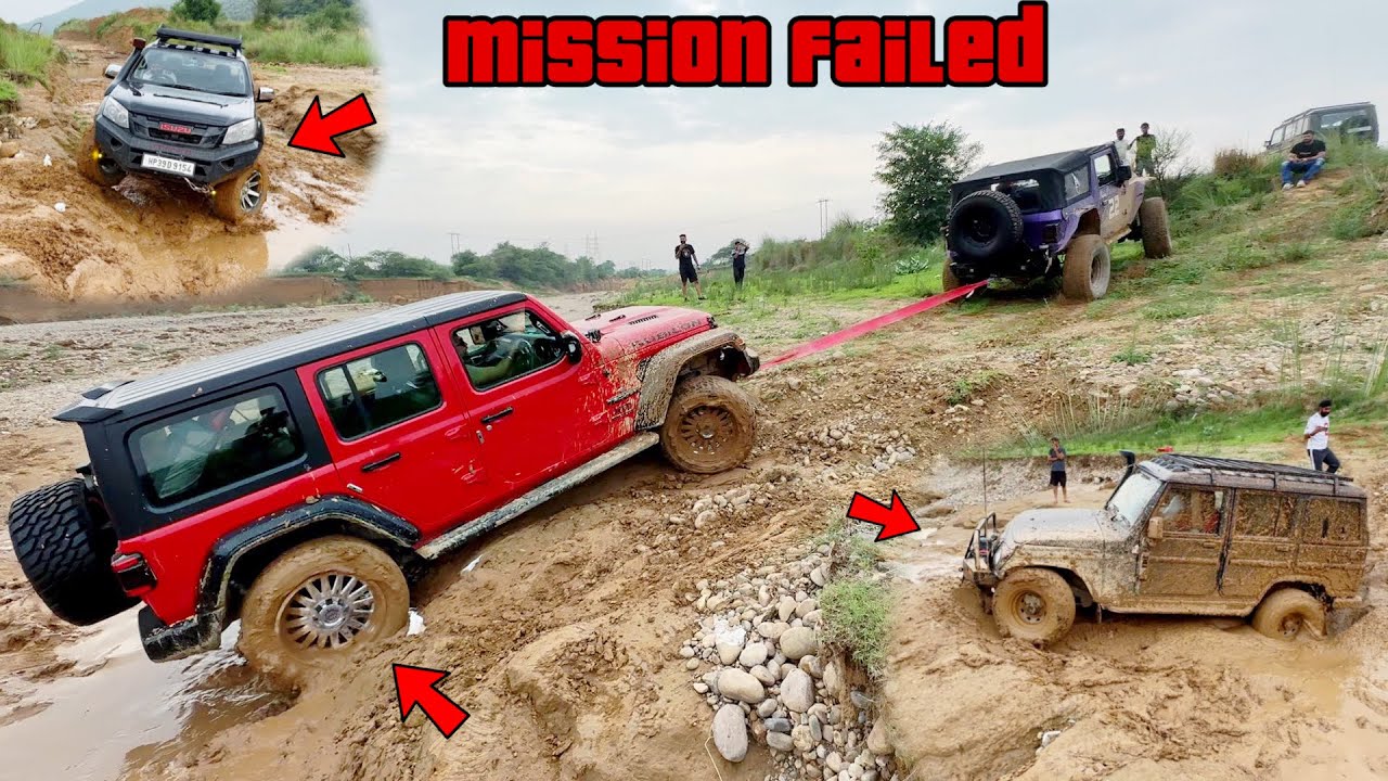 Why these big size SUV failed in offroading | Wrangler, Isuzu d-max ...