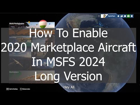 How To Enable Microsoft Flight Simulator 2020 Marketplace Aircraft In ...