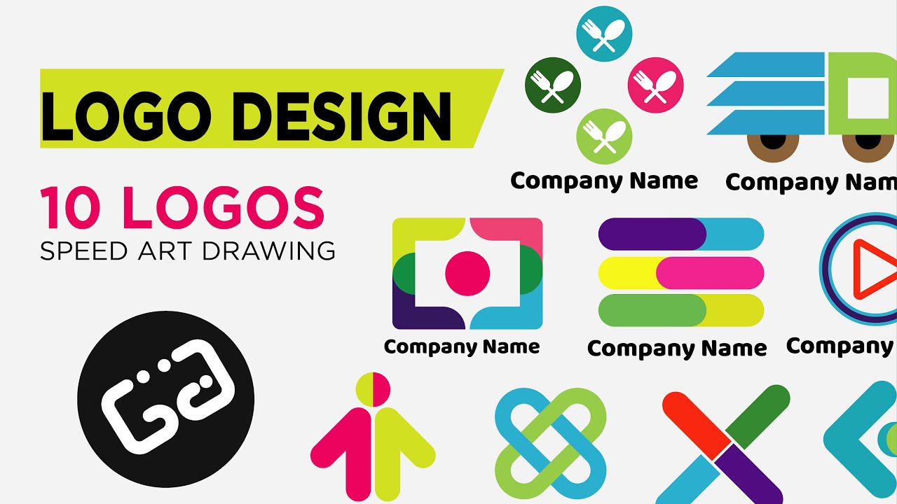Logo Design, 10 logo designs in illustrator | Business Ideas | Part #3 ...