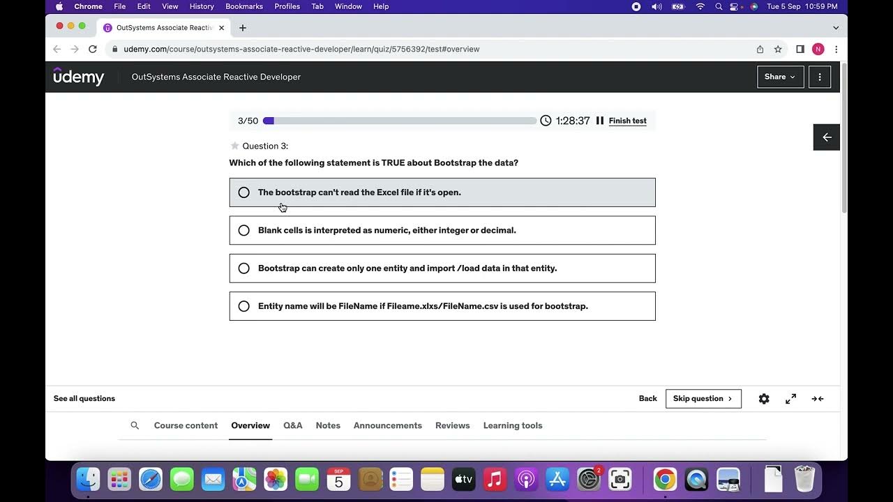 OutSystems Associate Reactive Exam Practice Question Data Bootstrap - YouTube