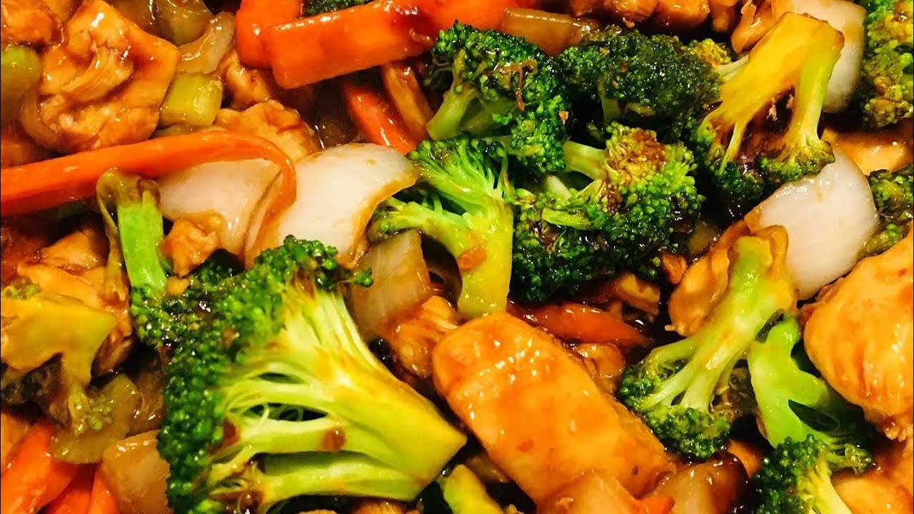 pollo con brócoli comida china- más fácil imposible - YouTube