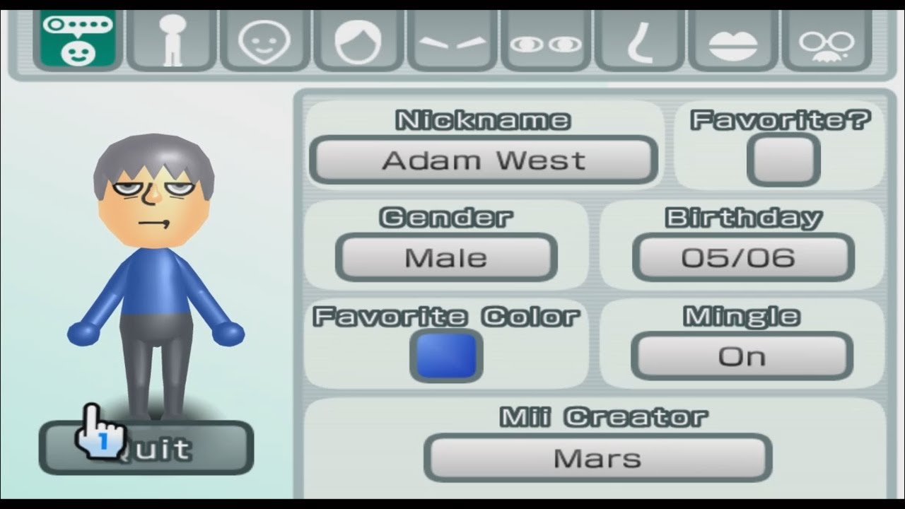 Mayor Adam West - Family Guy - Mii 685 - YouTube
