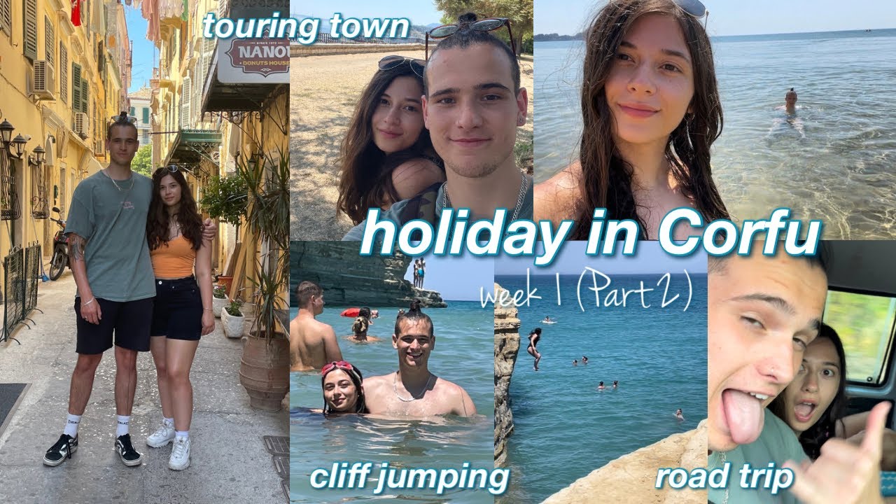 Our holiday in Corfu || visiting Canal d’Amour, road trip into town ...