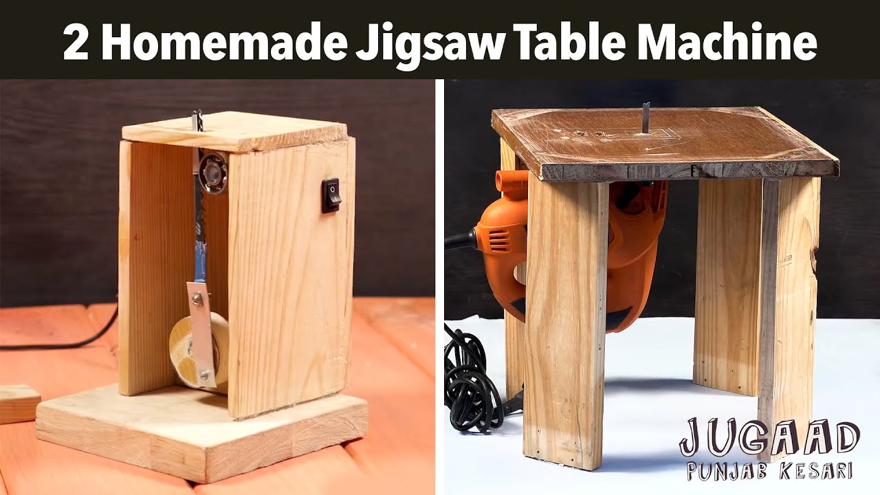 2 Homemade Jigsaw Table Machine - YouTube
