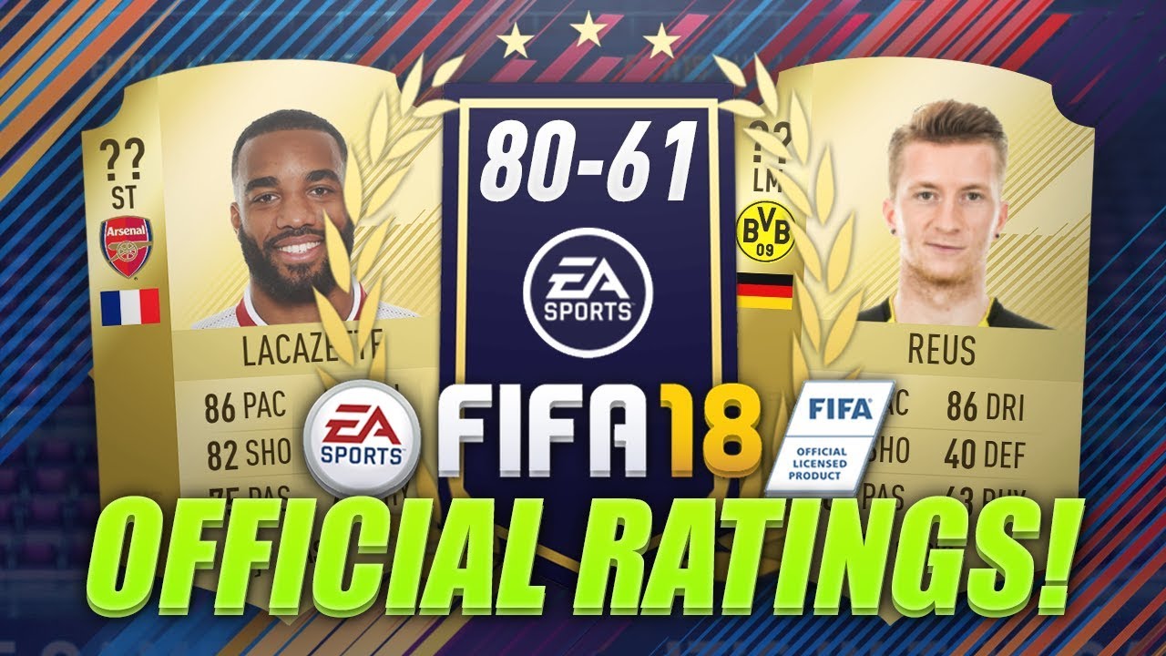 FIFA 18 OFFICIAL TOP 80-61 PLAYER RATINGS! (FIFA 18 Ultimate Team ...