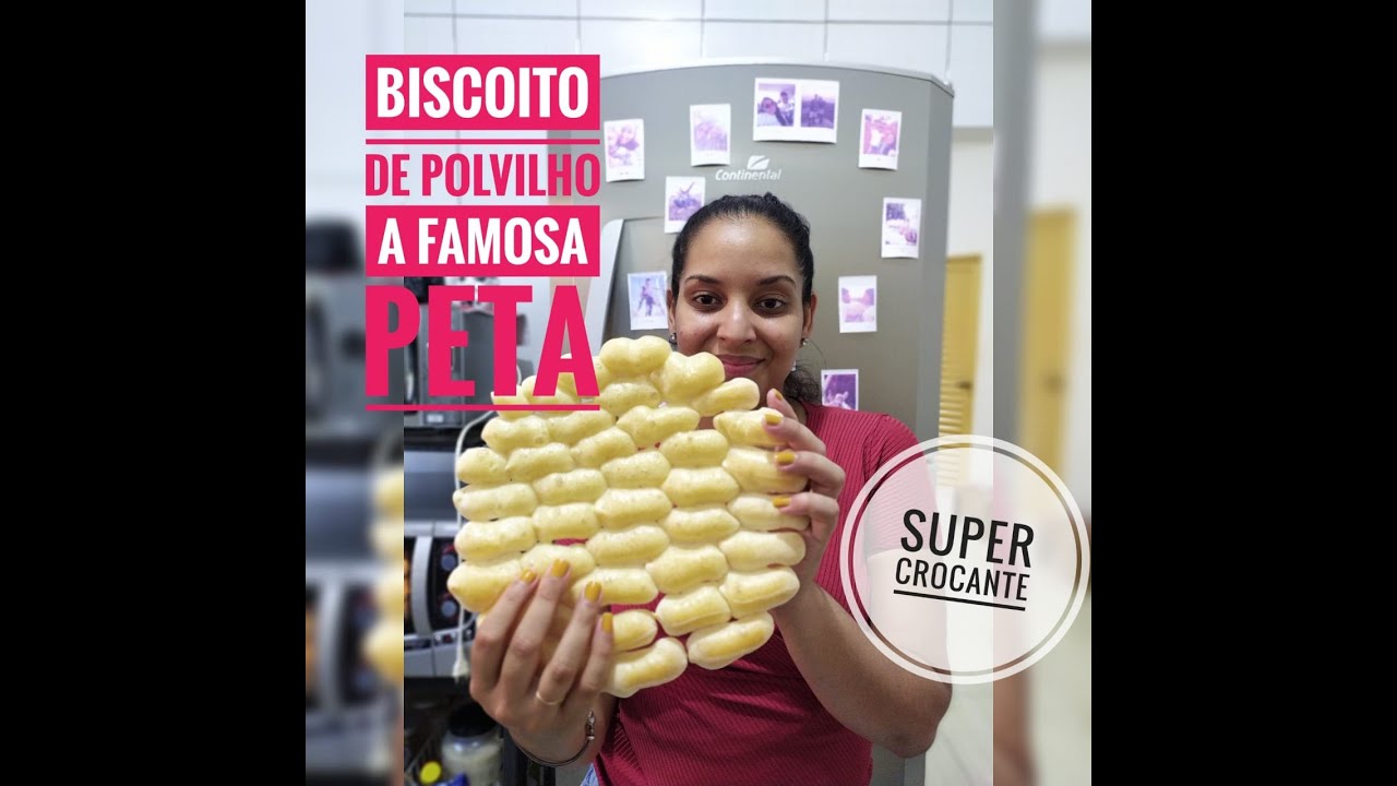 BISCOITO DE POLVILHO ASSADO | A FAMOSA PETA |SUPER CROCANTE RECEITA ...