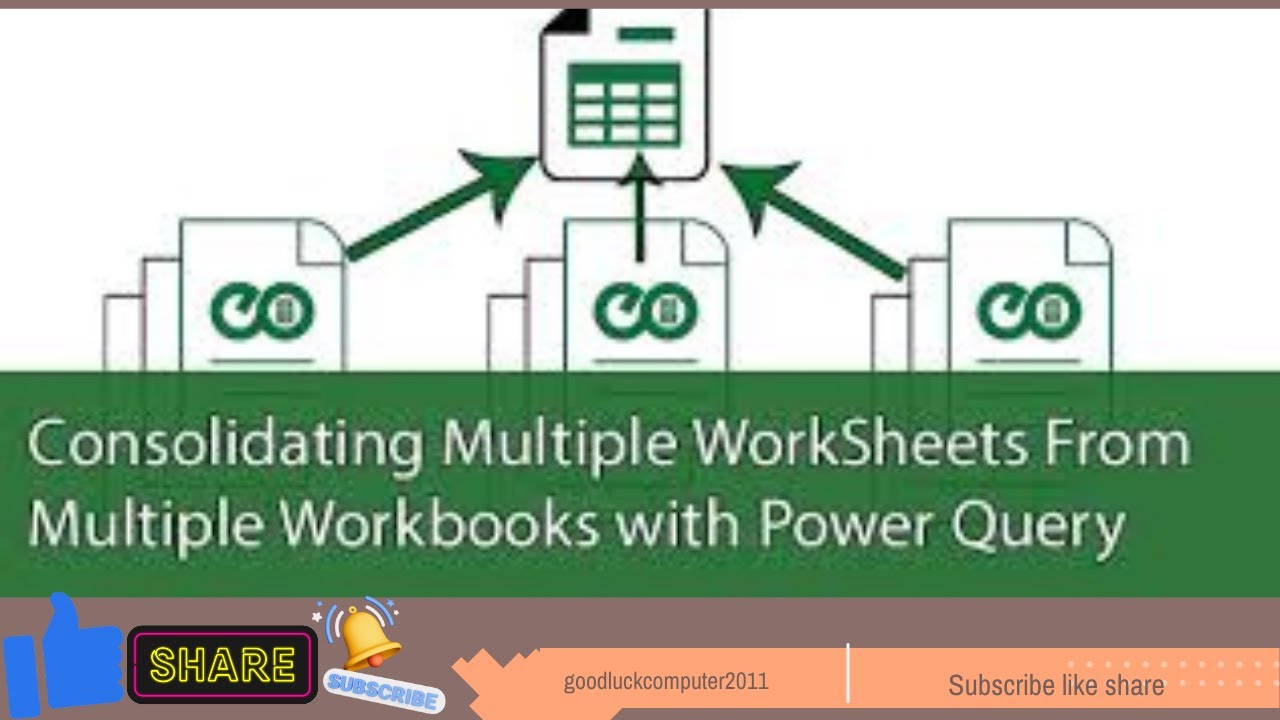 How to consolidate data from multiple worksheets in a single worksheet in MS EXCEL. - YouTube