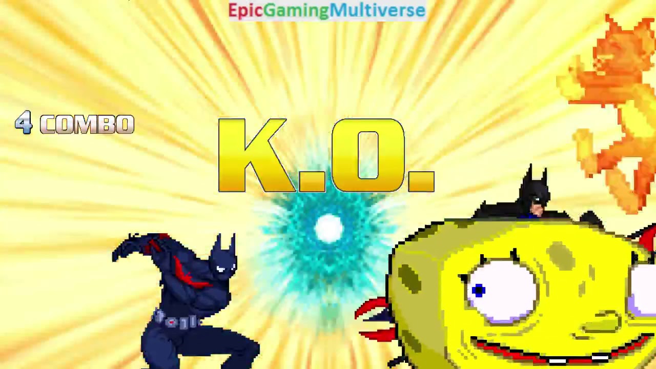 Tom Cat VS Batman Family Members And SpongeBob SquarePants In A MUGEN ...