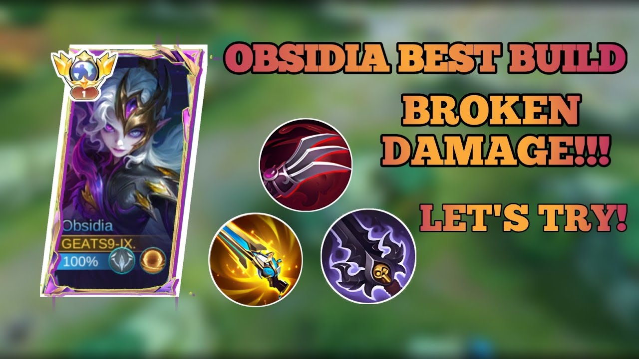 OBSIDIA BEST BUILD Pakai BUILD INI AUTO BROKEN DAMAGE-MLBB - YouTube