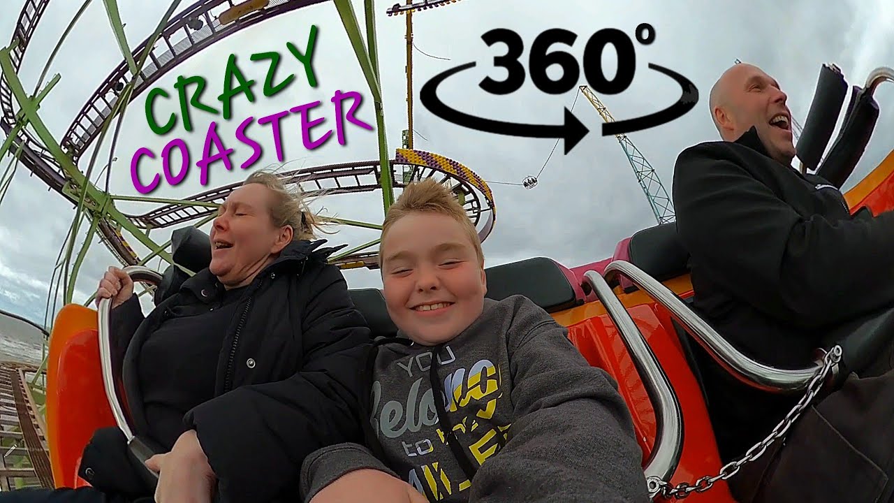 Crazy Coaster - 360° On Ride POV - at Blackpool South Pier. - YouTube