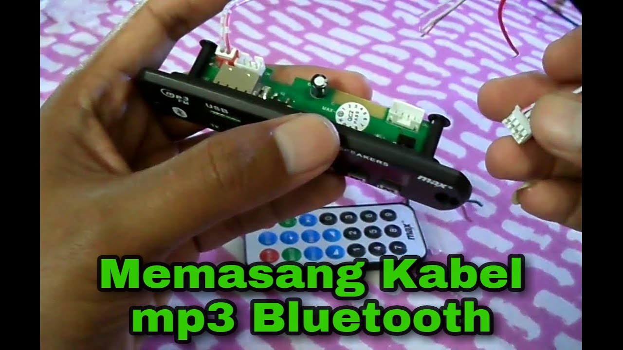 Cara Memasang Kabel Modul mp3 ke Amplifier - YouTube