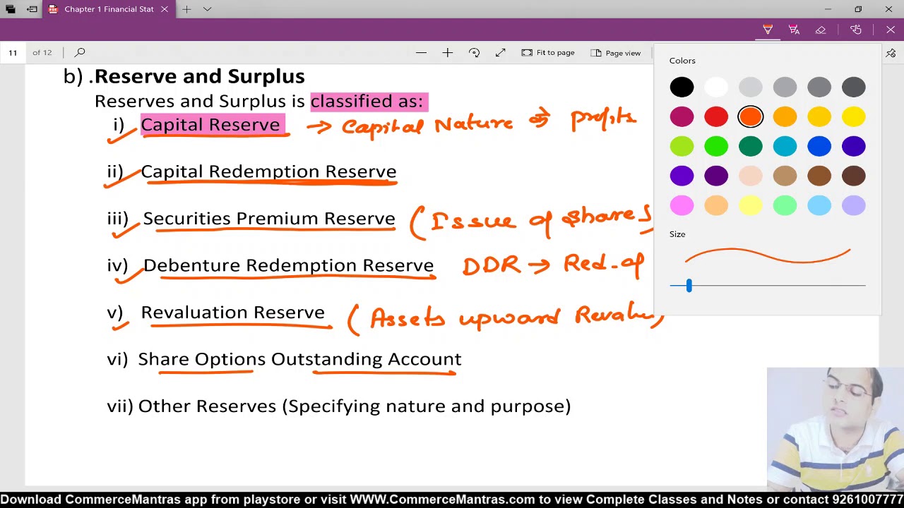 Reserves & Surplus | 19-20 |Financial Statements of Companies ...